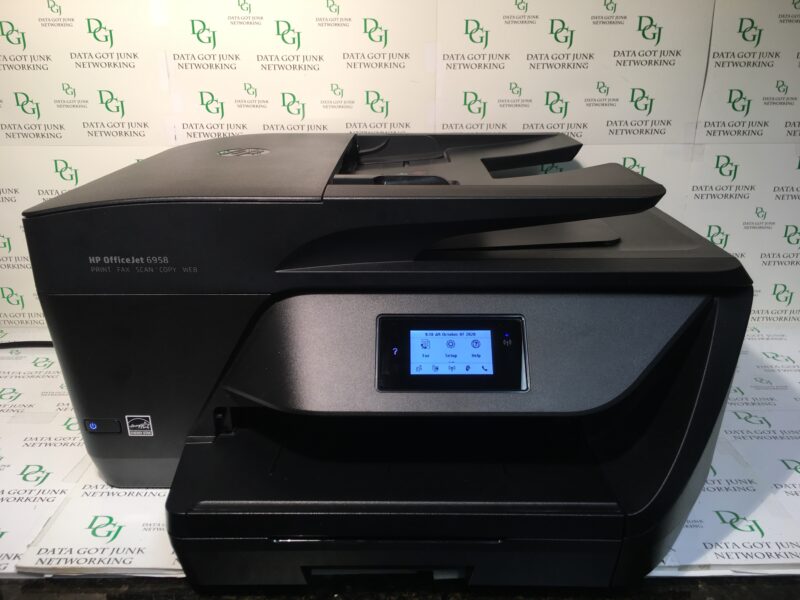 HP OfficeJet 6958 All-in-One Color Inkjet Wireless Printer - Data Got Junk