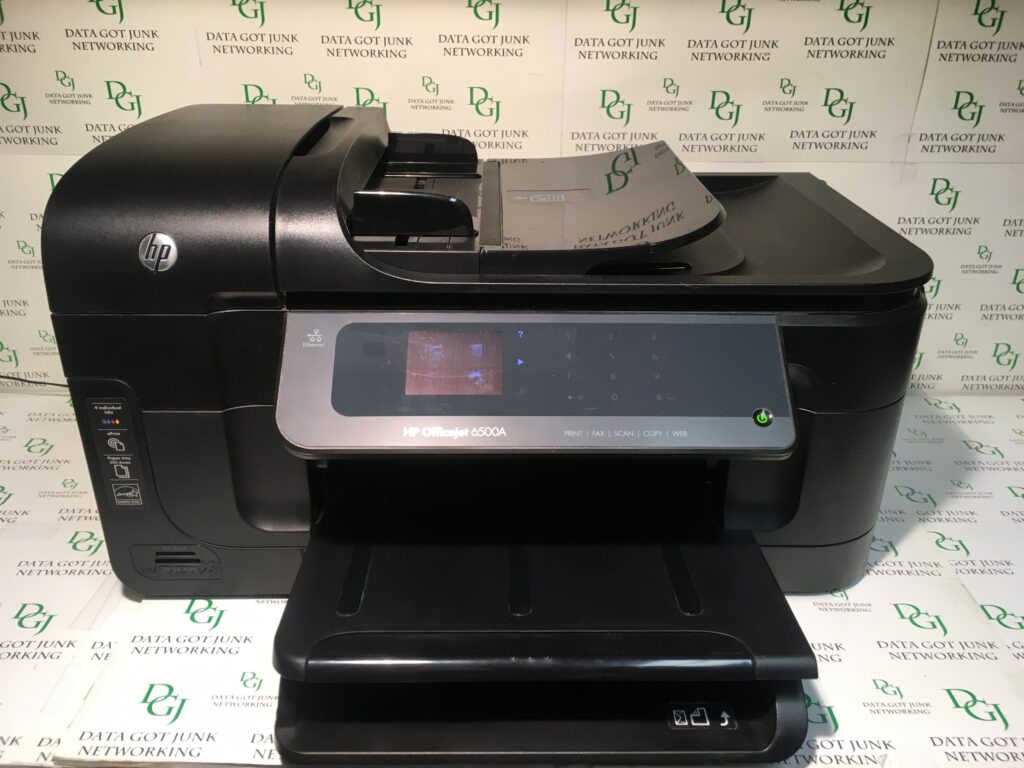 HP OfficeJet 6500A Plus E710n All-In-One Inkjet Printer - Data Got Junk