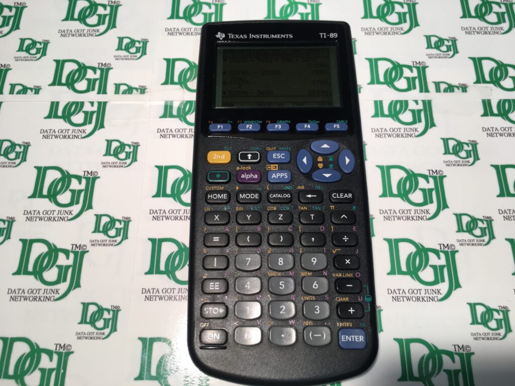 Texas Instruments TI-89 Advanced Graphing Calculator - Data Got Junk